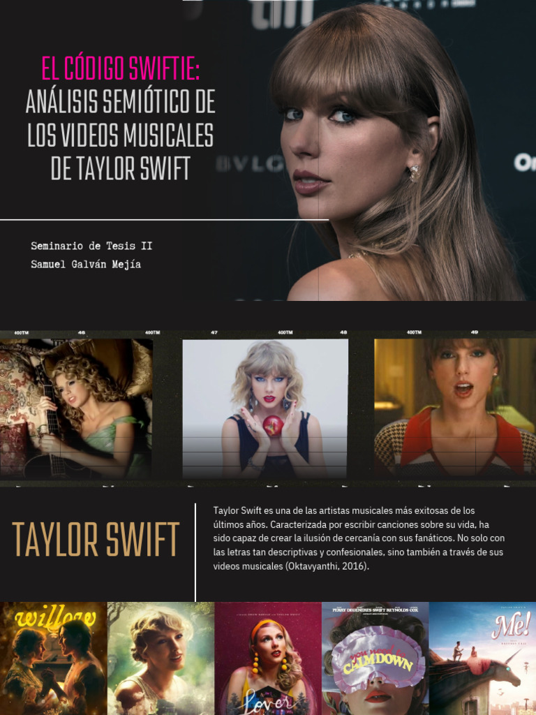 El Código Swiftie Análisis Semiótico de Los Videos Musicales de Taylor Swift. | PDF