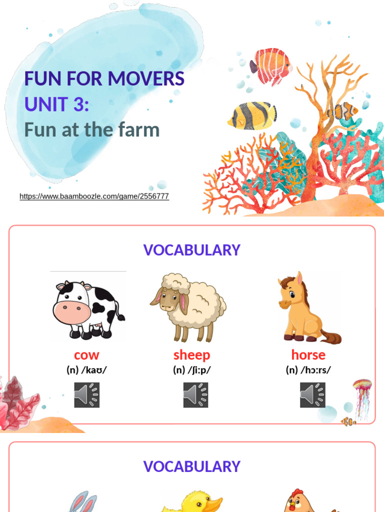 FFM - Unit 3 - Fun at The Farm | PDF