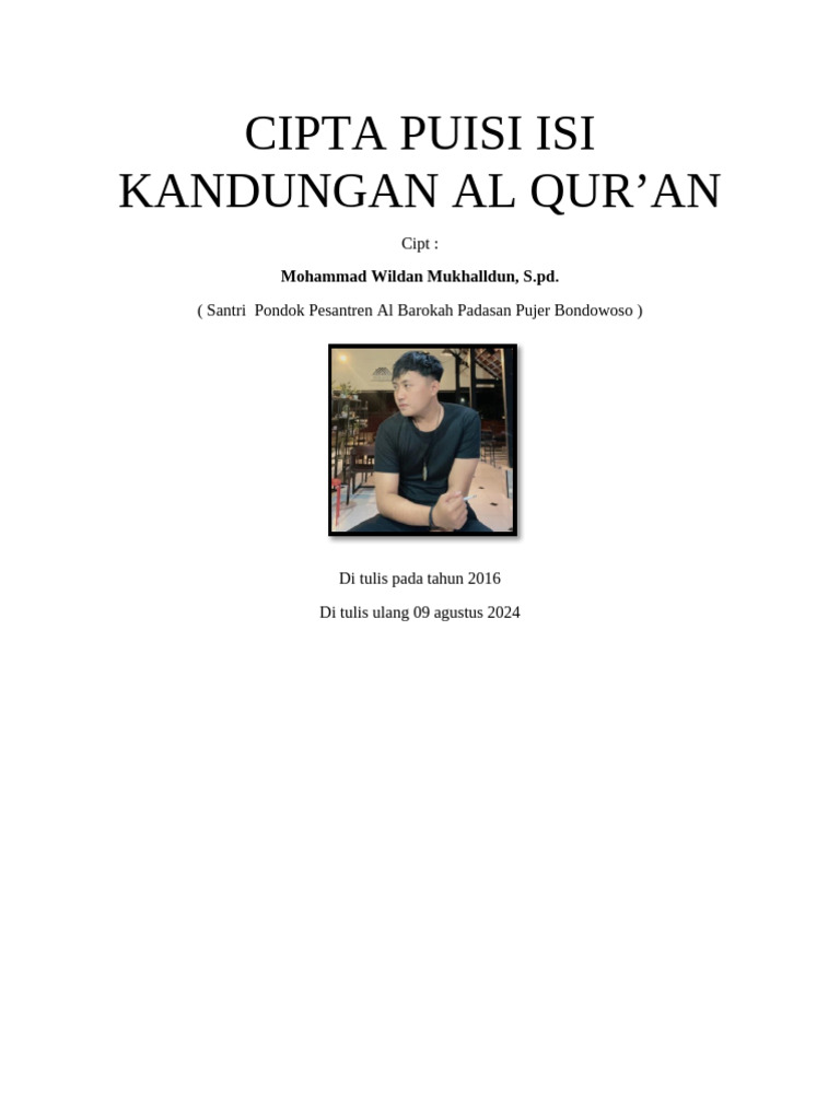 Cipta Puisi Isi Kandungan Al Qura'n | PDF