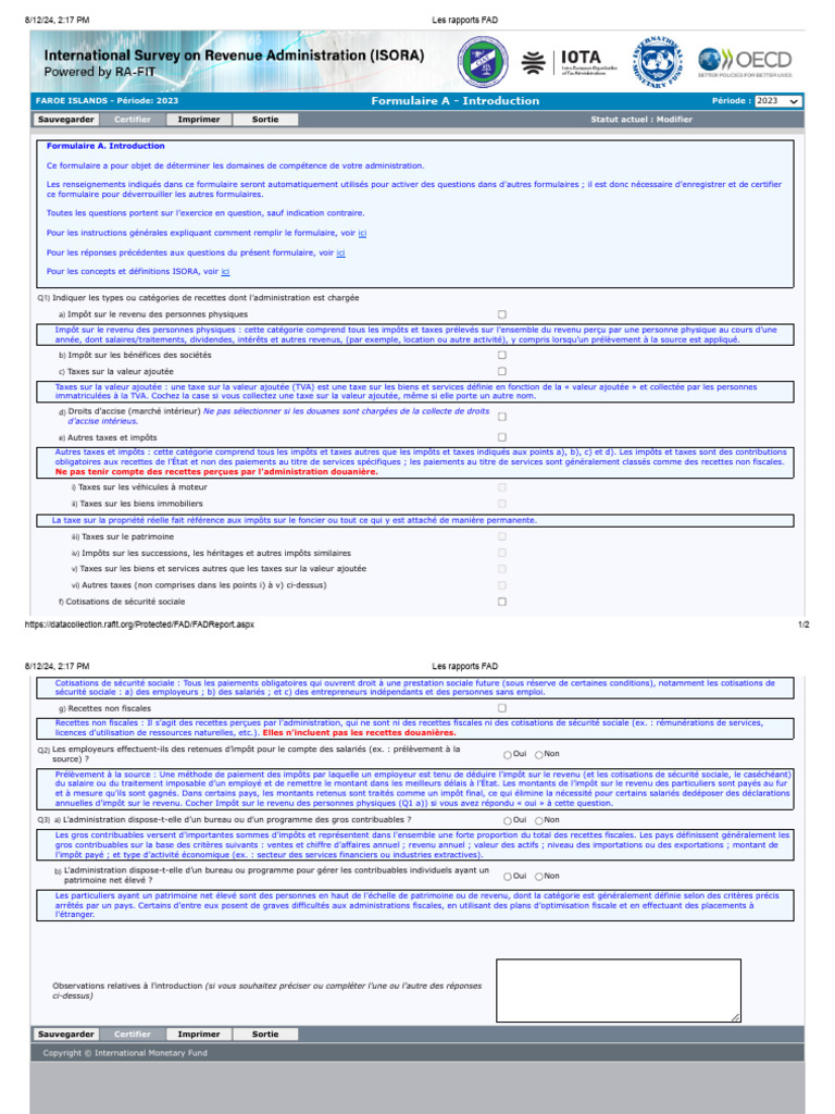 ISORA 2024 Form - French | PDF