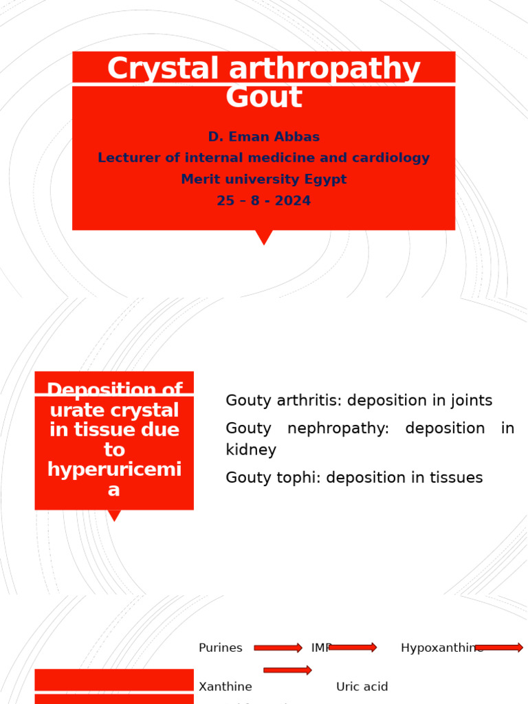 Crystal Arthropathy | PDF