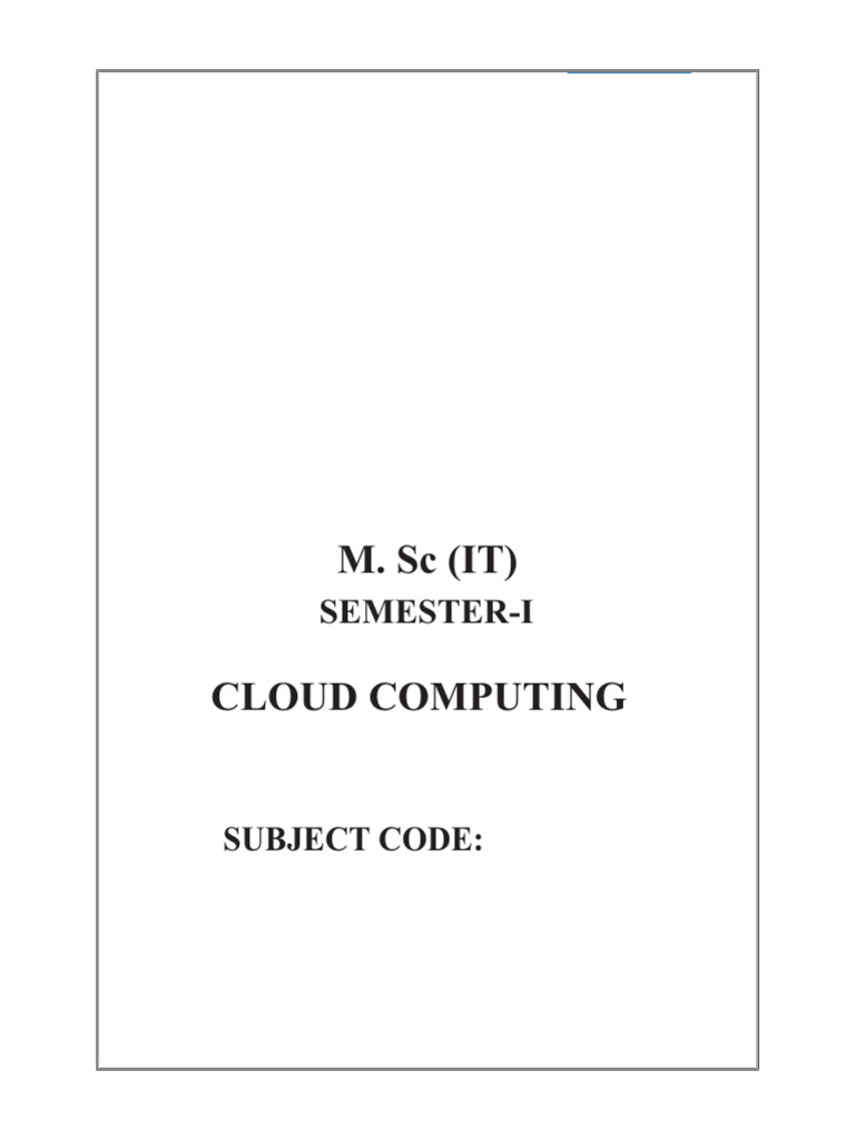 Whole Cloud Computing 2 | PDF
