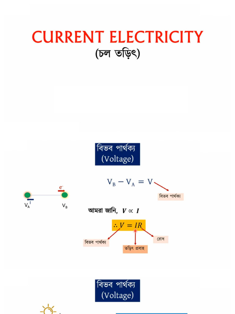 Chap 3 Current Electricity | PDF