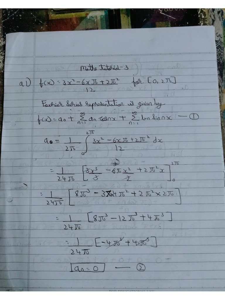 Maths Tutorial 3-1 | PDF