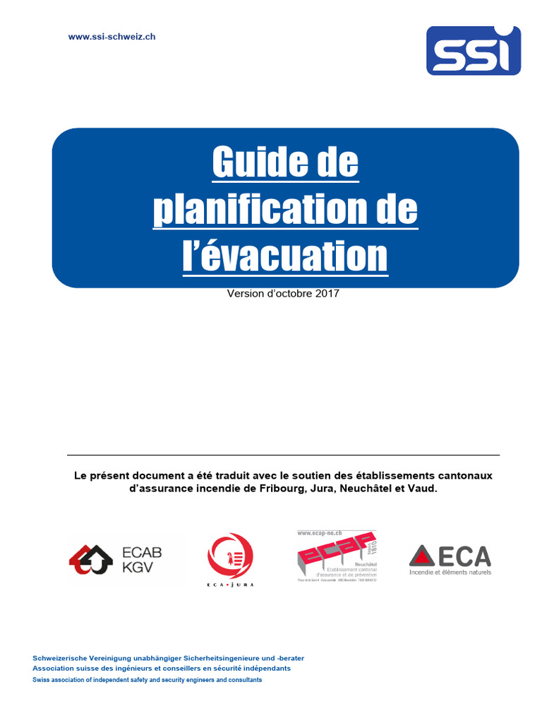 SSI Guide Planification de L Evacuation V 10 2017 FRA | PDF