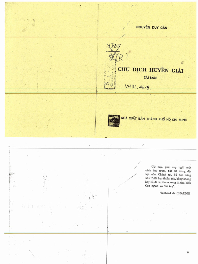Chu Dịch Huyền Giải - Thu Giang Nguyễn Duy Cần | PDF