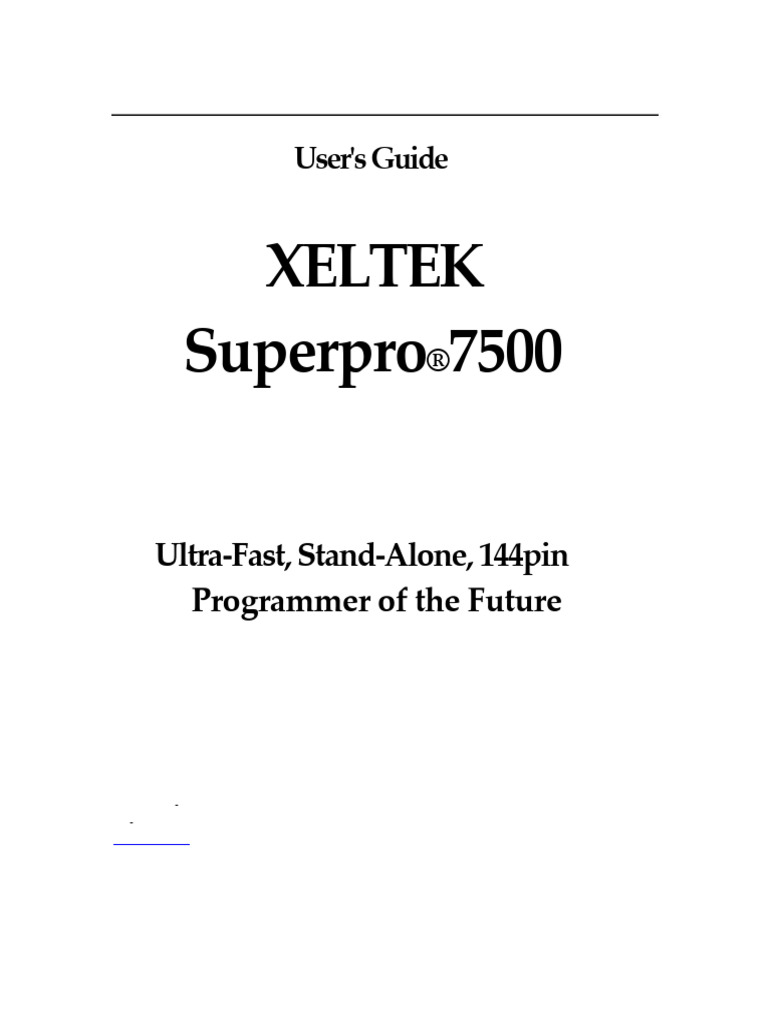 SP7500 Manual | PDF