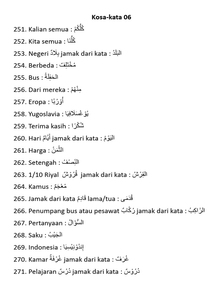 Kosa Kata 06 | PDF