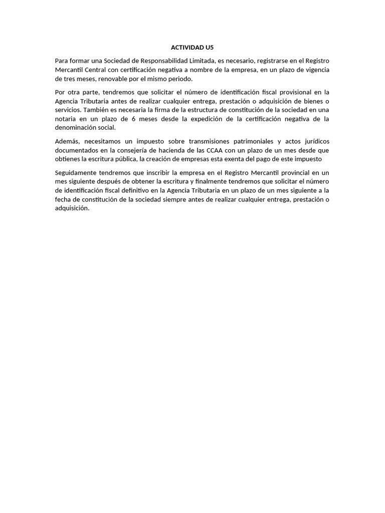 Actividad U5 | PDF