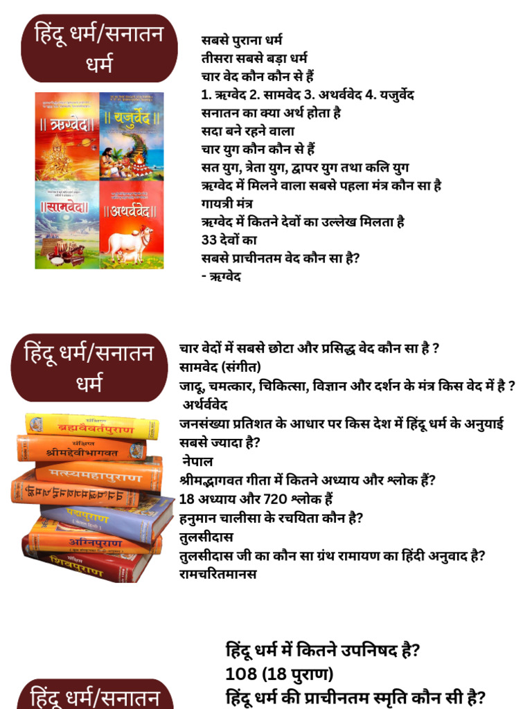 Hindu Dharm Sanatan Dharm | PDF