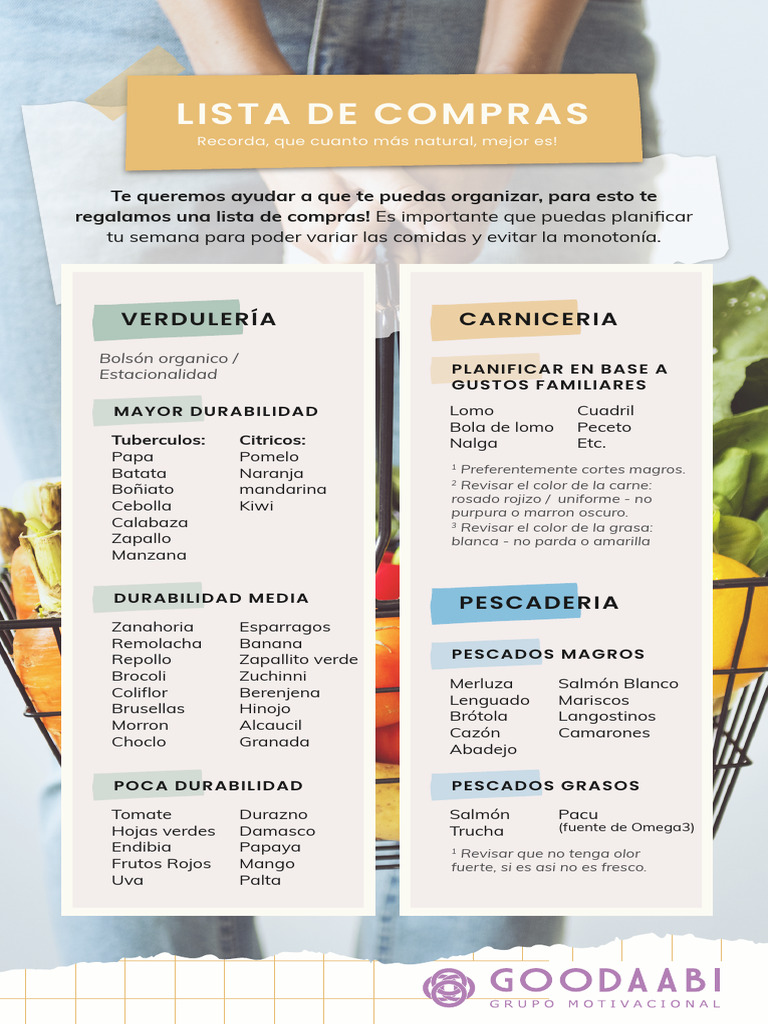 Lista de Compras 1 goodabi | PDF