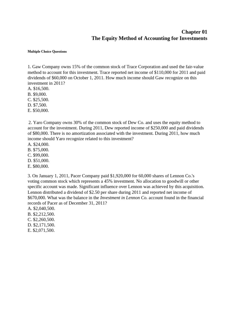 Chapter 1 Questions | PDF