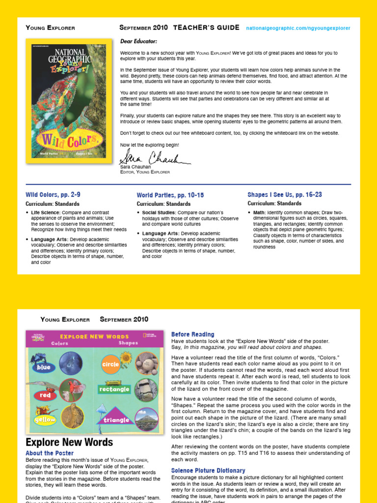 Teacher Guide Sept - 10 | PDF