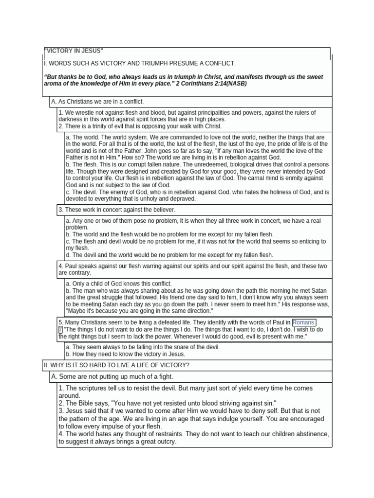 Teaching - Victorious Hope | PDF