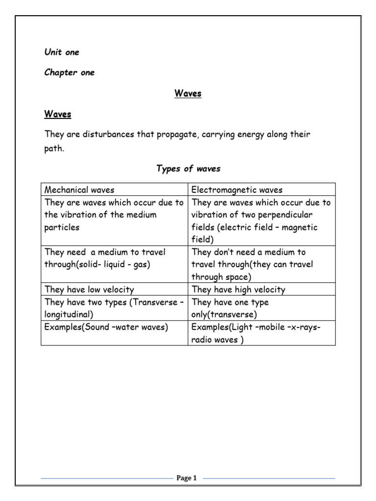 Physics, Sec.2 First Term | PDF