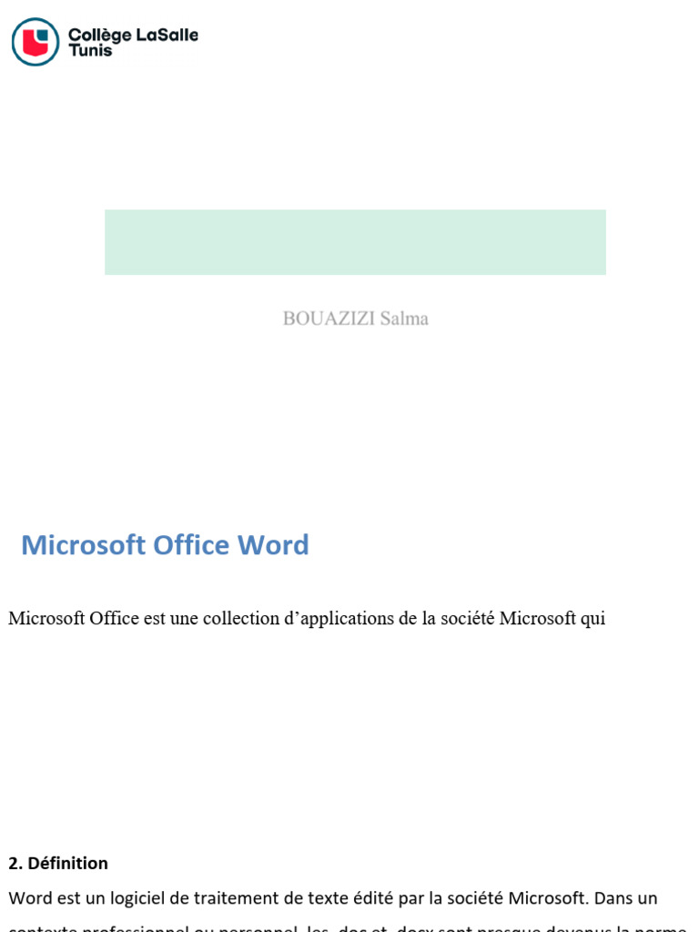 Chapitre03 Microsoftword | PDF