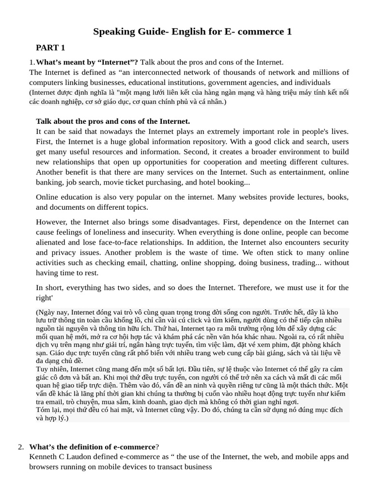 Speaking AVCN Final | PDF