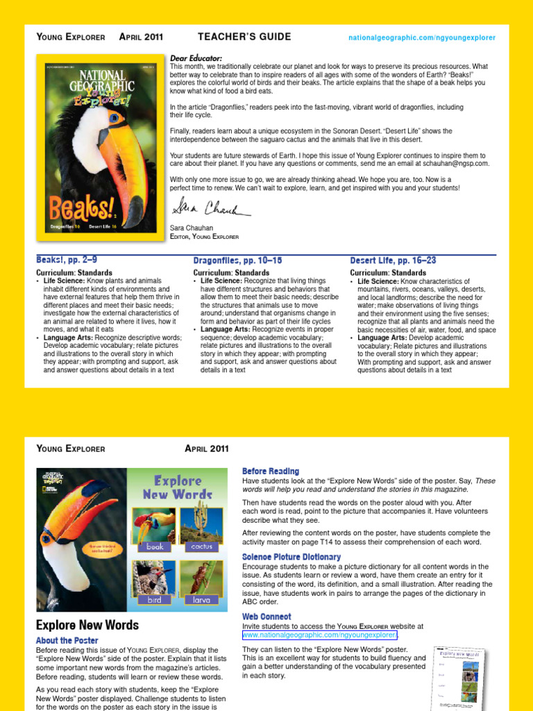 Teacher Guide April - 11 | PDF