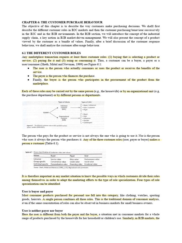 Chapter 6 - The Customer Purchase - 1 | PDF