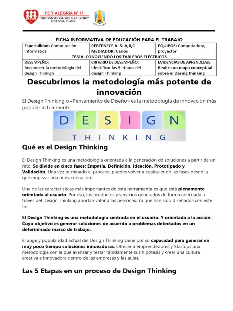 Ficha Del Sesing Thinking | PDF