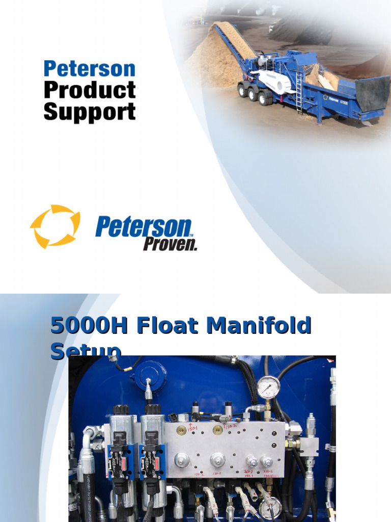 5000H Setup Float Manifold July 2008 | PDF