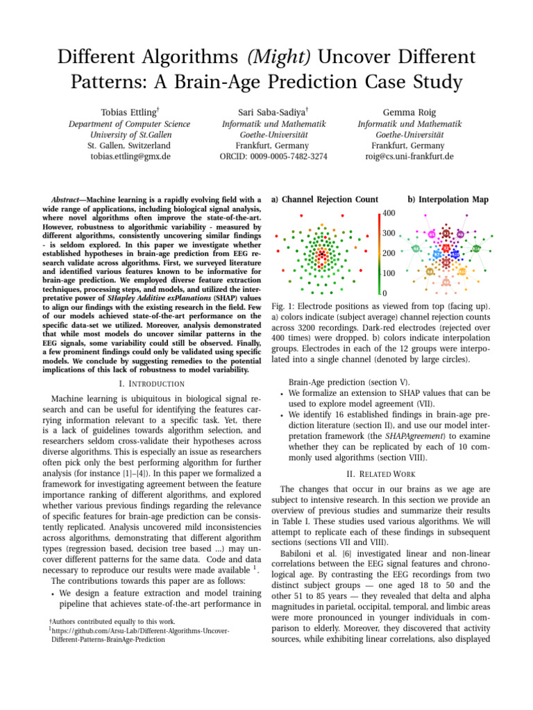 Brain-Age Prediction: Algorithm Variability | PDF | Spectral Density ...