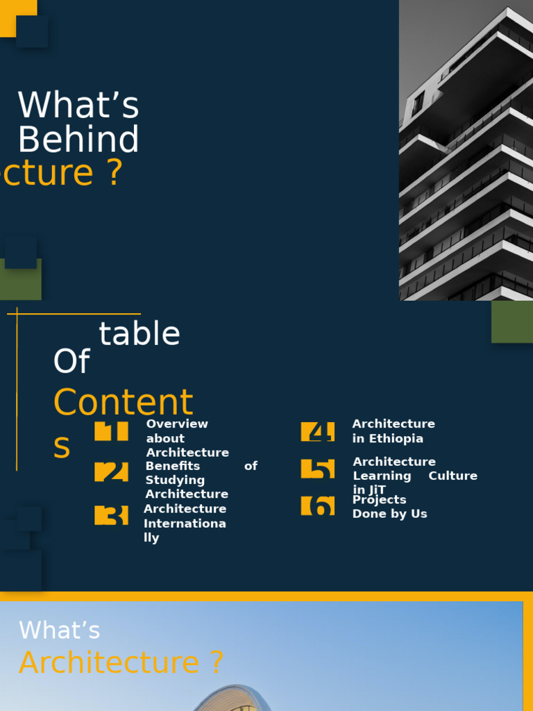 What's Behind Architecture | PDF