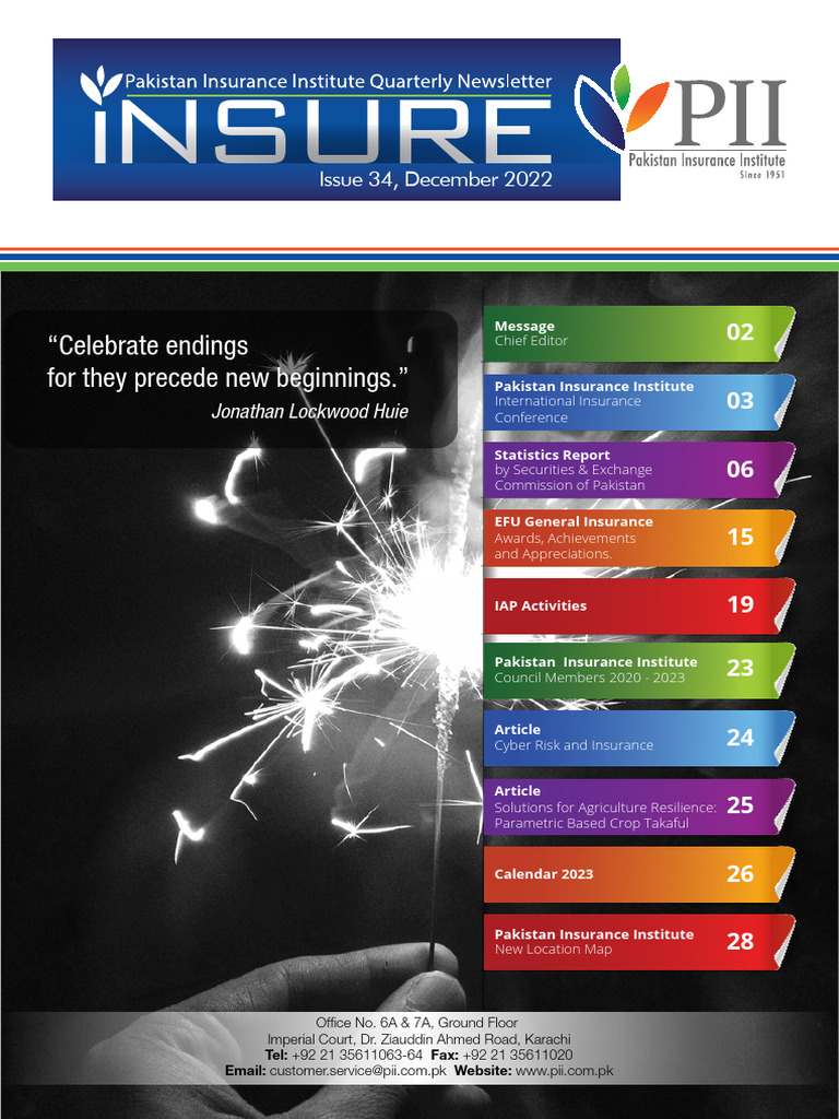 PII Newsletter 34th Issue Final 1 | PDF | Insurance | Securities (Finance)