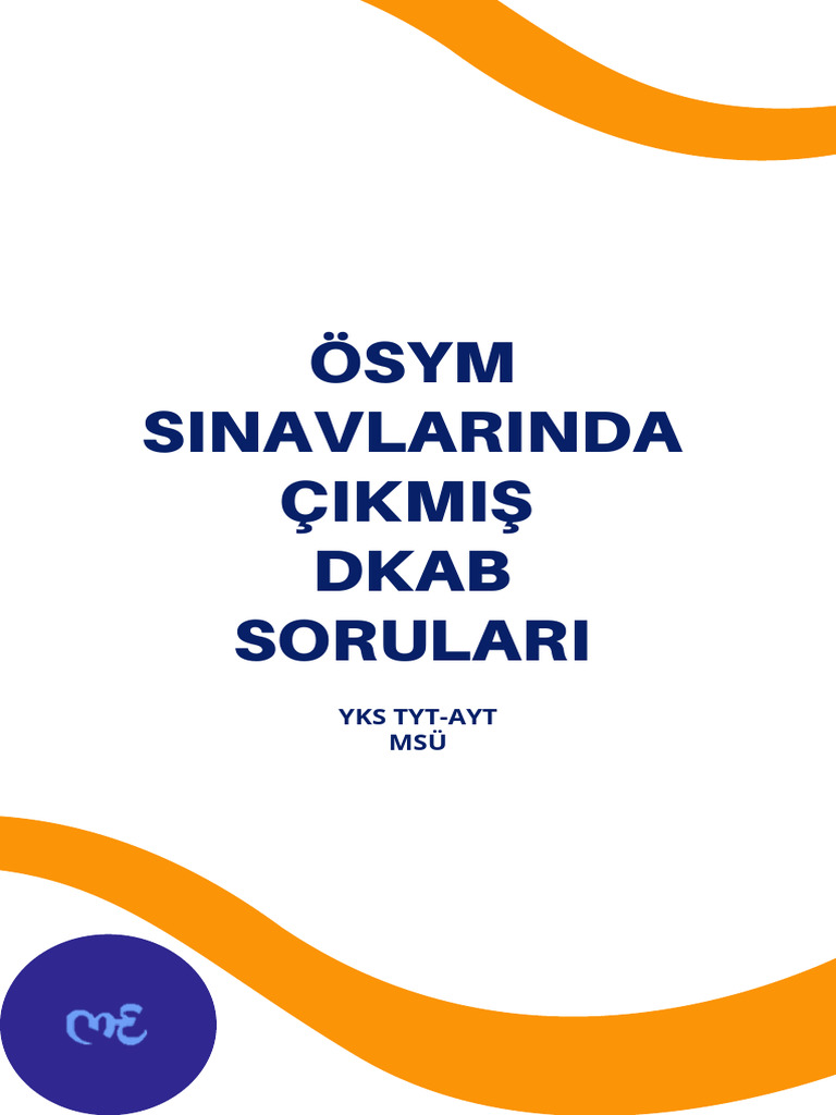 Osym Dkab Soruları-2023 | PDF
