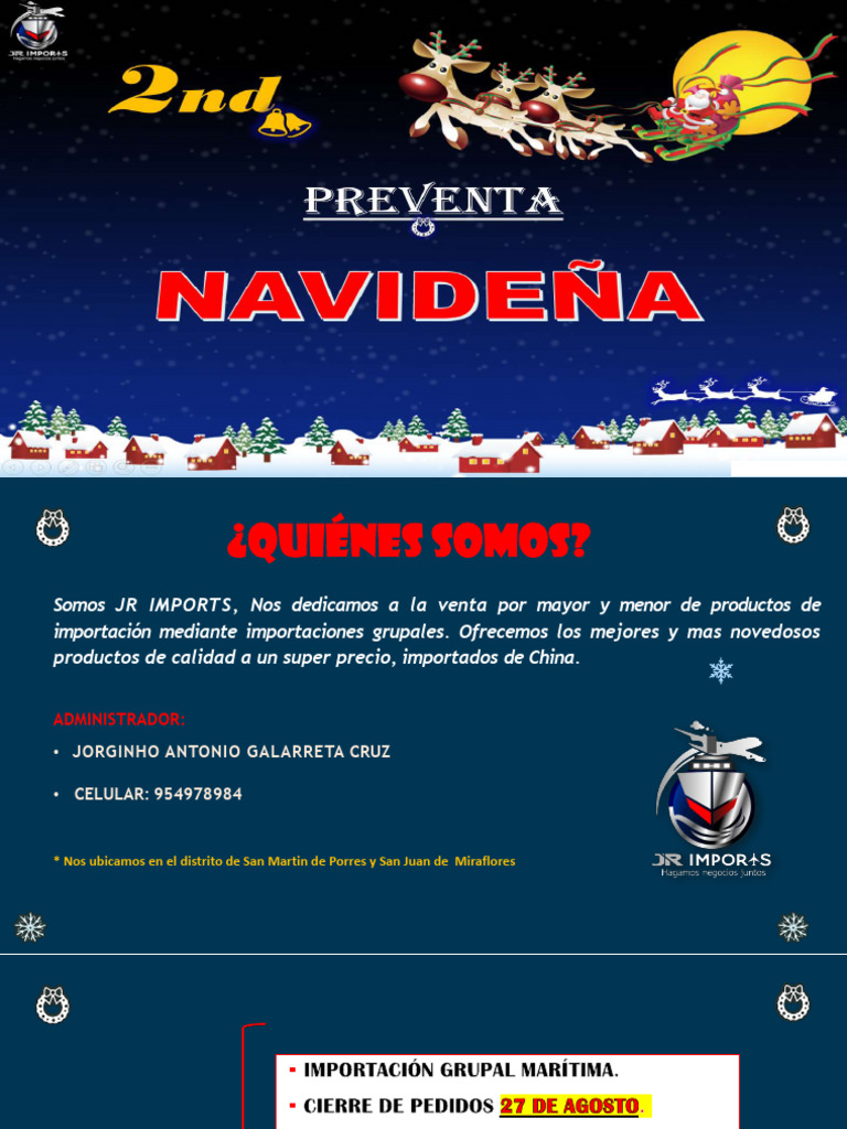 2da Preventa Navideña Actualizado 2023 - JR Imports | PDF