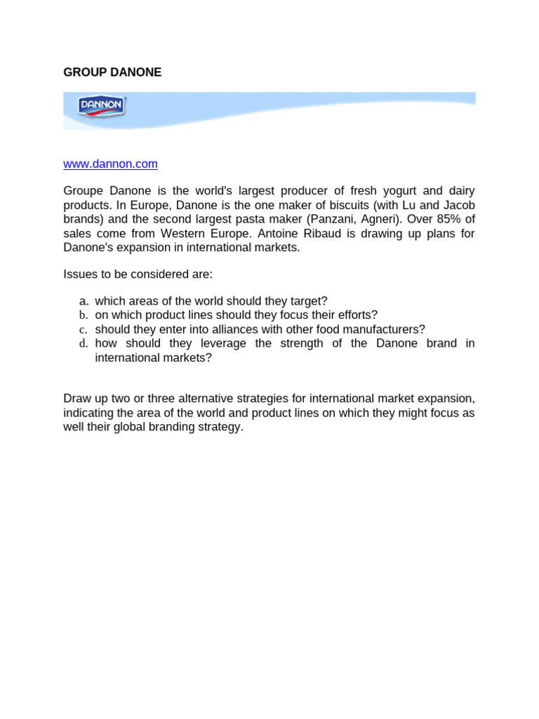 DANONE | PDF