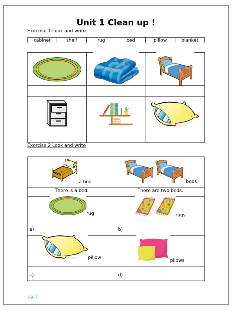 Unit 1. Clean Up | PDF