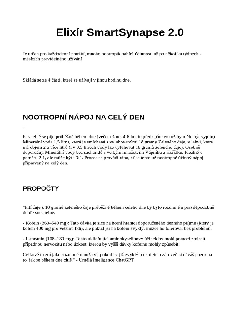 Elixir Smartsynaps 20 | PDF