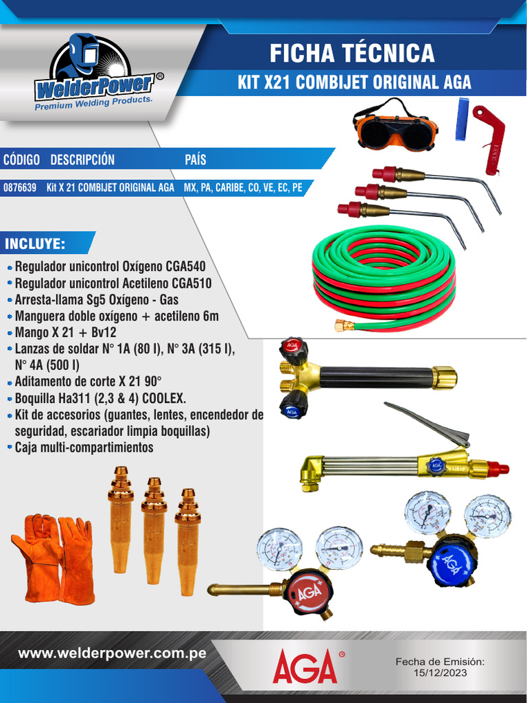 Kit x21 Combijet Original-AGA (Sin Valvula) - WP | PDF