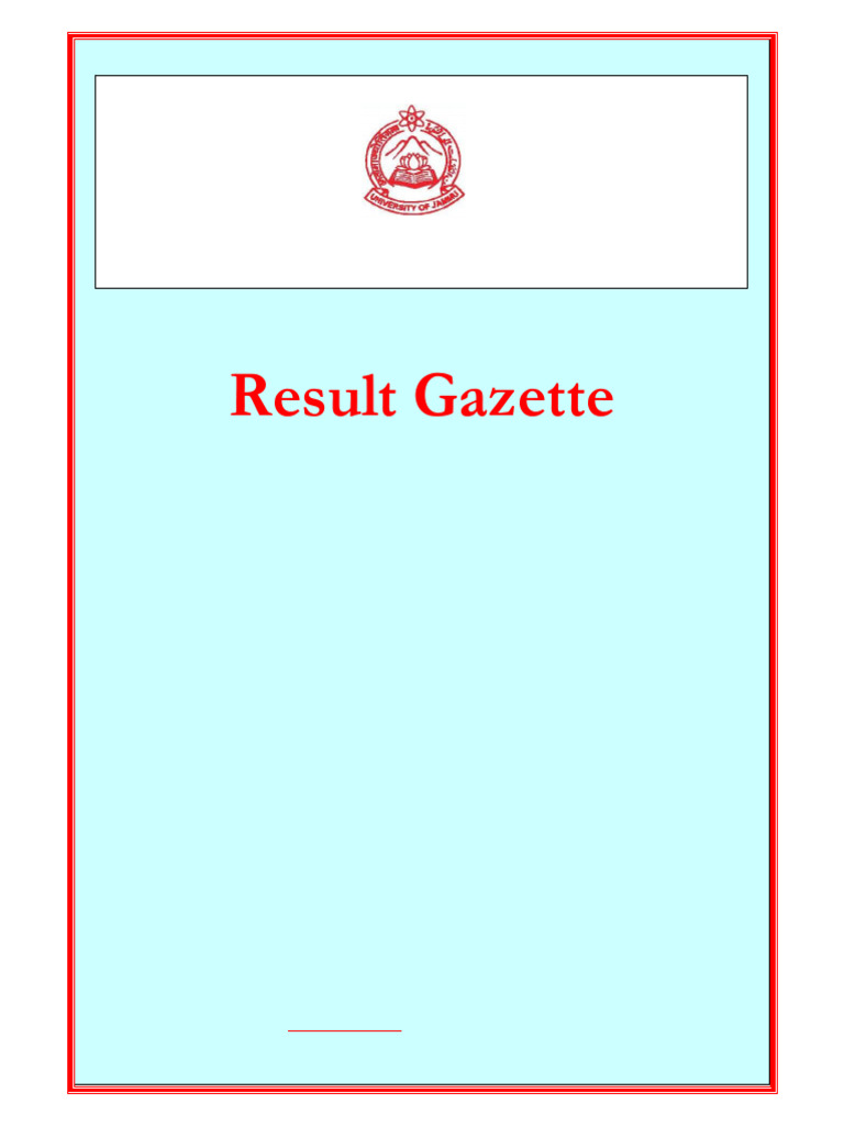 Gazette of FYUG 2nd Semeser (NEP-2020) Exam. 2024 | PDF