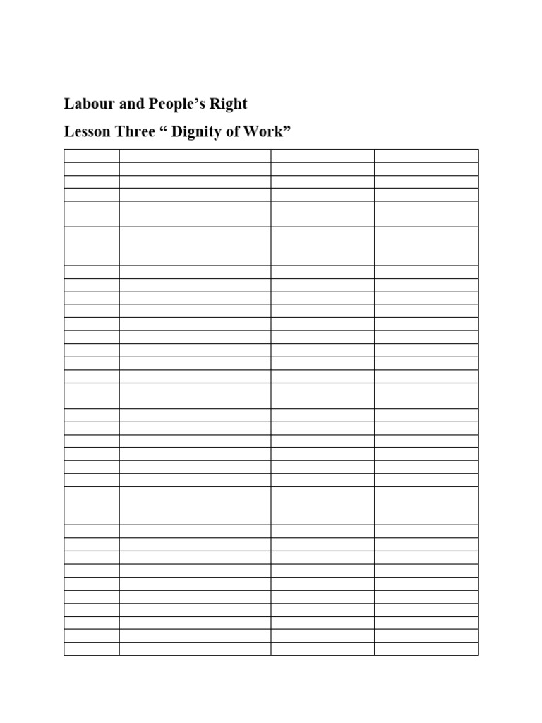 Word Meaning and Exercises Dignity of Labour | PDF | Abrahamic Religions