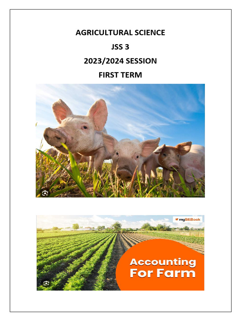 Agric Science Jss 31 ST Termnote | PDF
