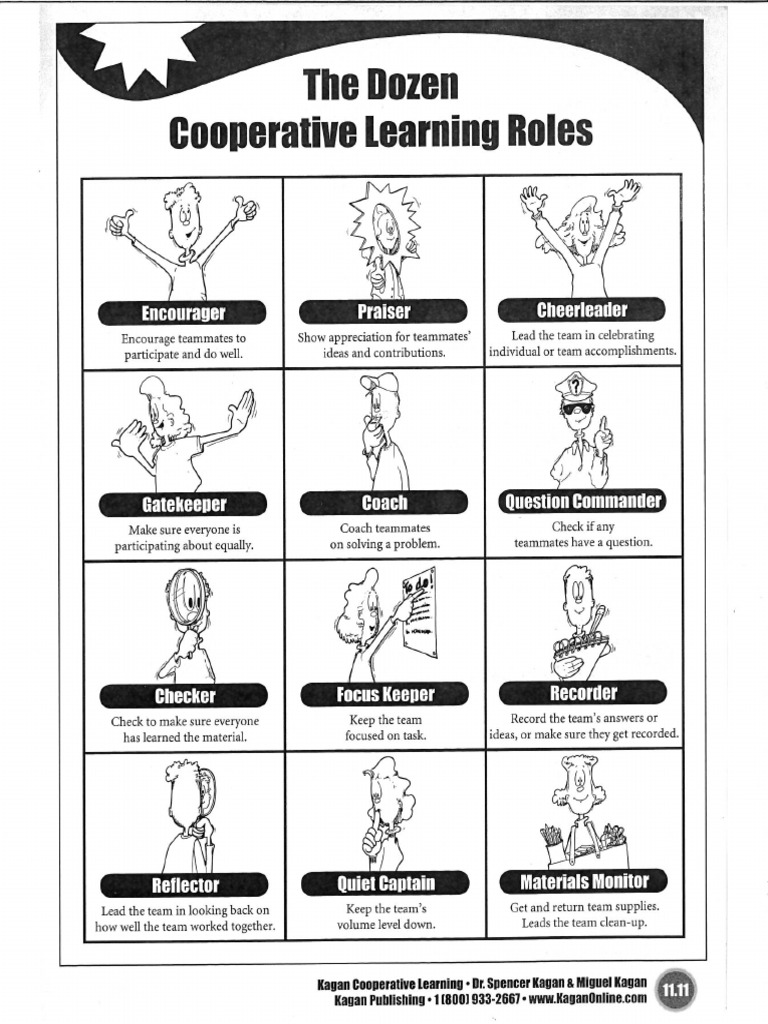 Cooperative Learning Roles | PDF