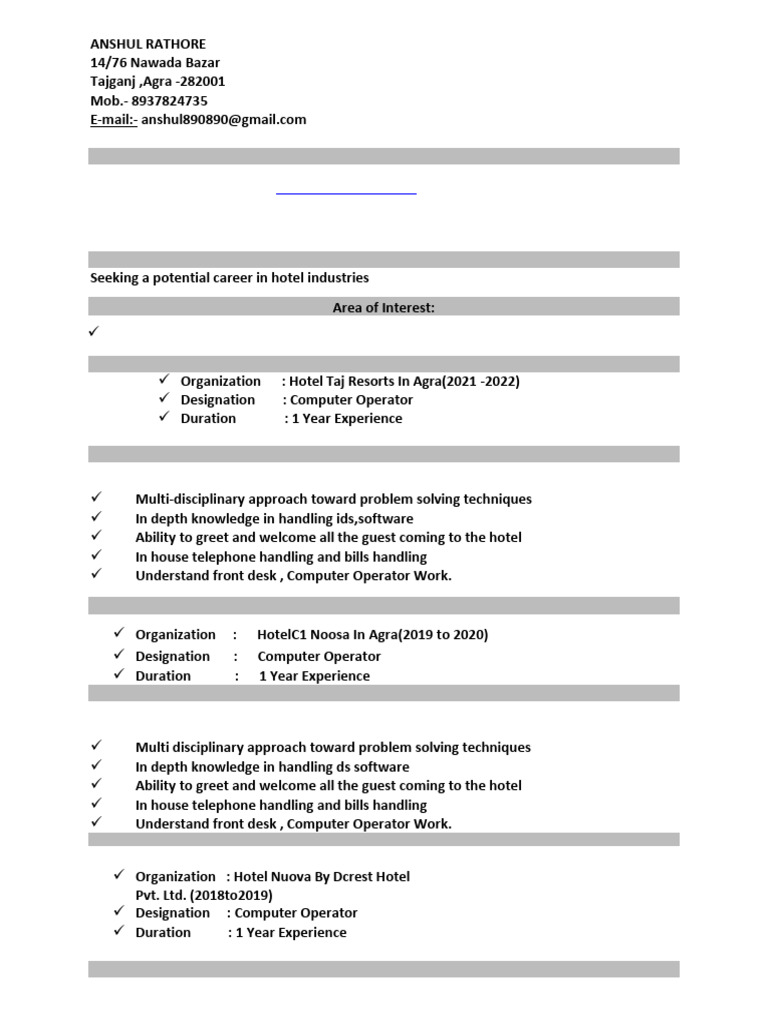 Ansh Resume | PDF