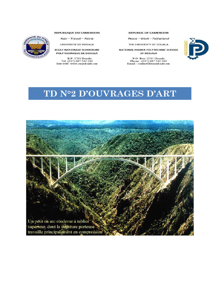 TD2 - Ouvrages D'art ENSPD | PDF