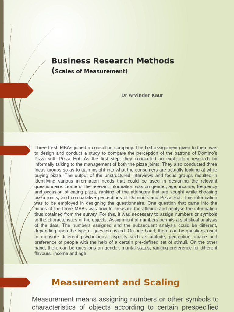 Measurement and Scaling | PDF