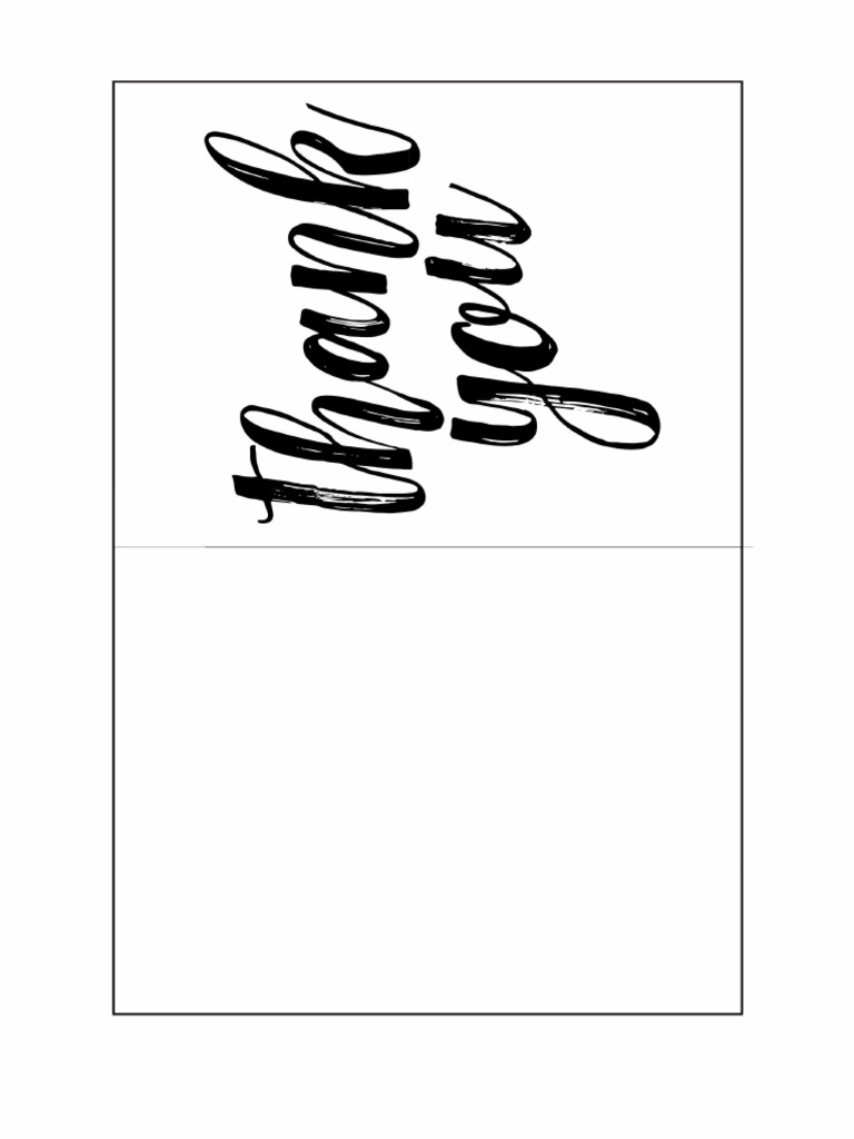 Thank You Card Black | PDF