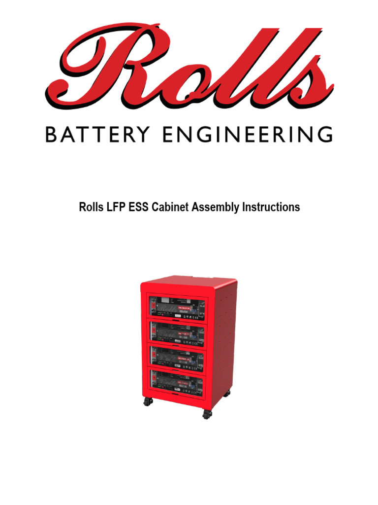 Rolls LFP ESS Manuals | PDF