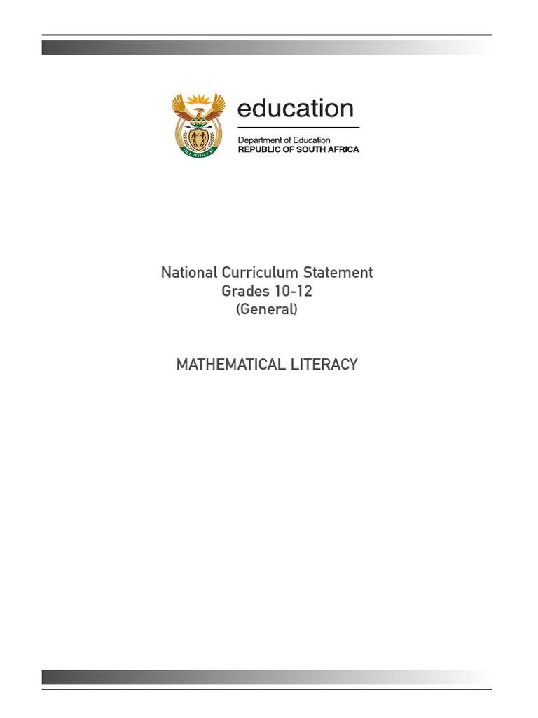 Mathematical Literacy | PDF