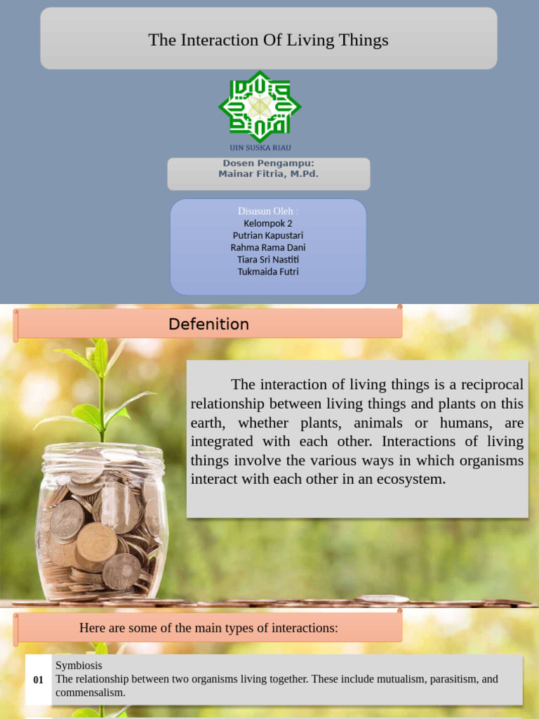 Kelompok 2 - The Interaction of Living Things | PDF