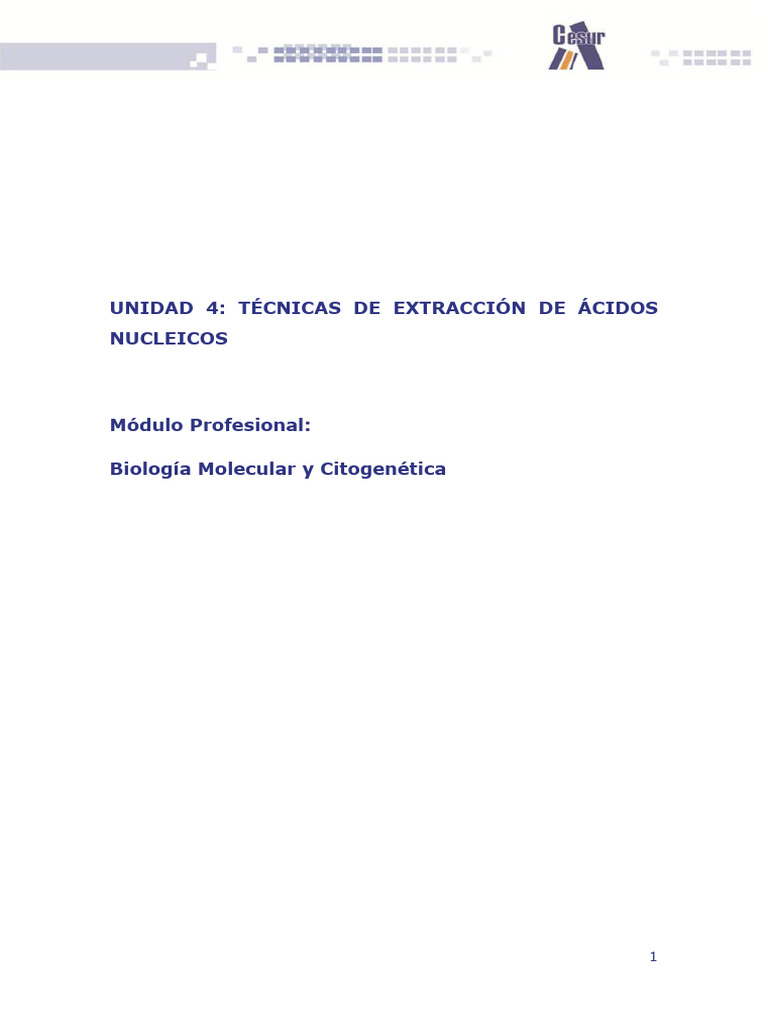 UD4 Biología Molecular | PDF