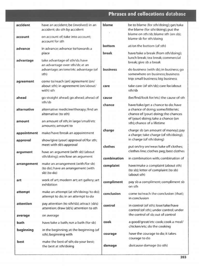 Phrases and Collocations 1 | PDF