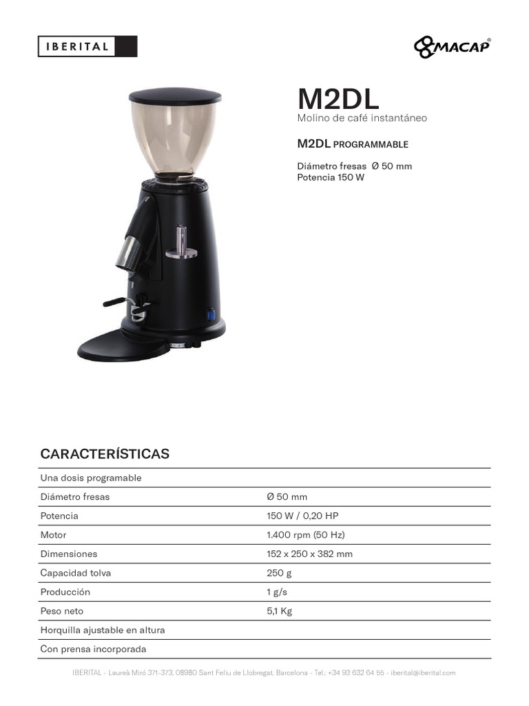 Catalogo Molinos Macap DK | PDF