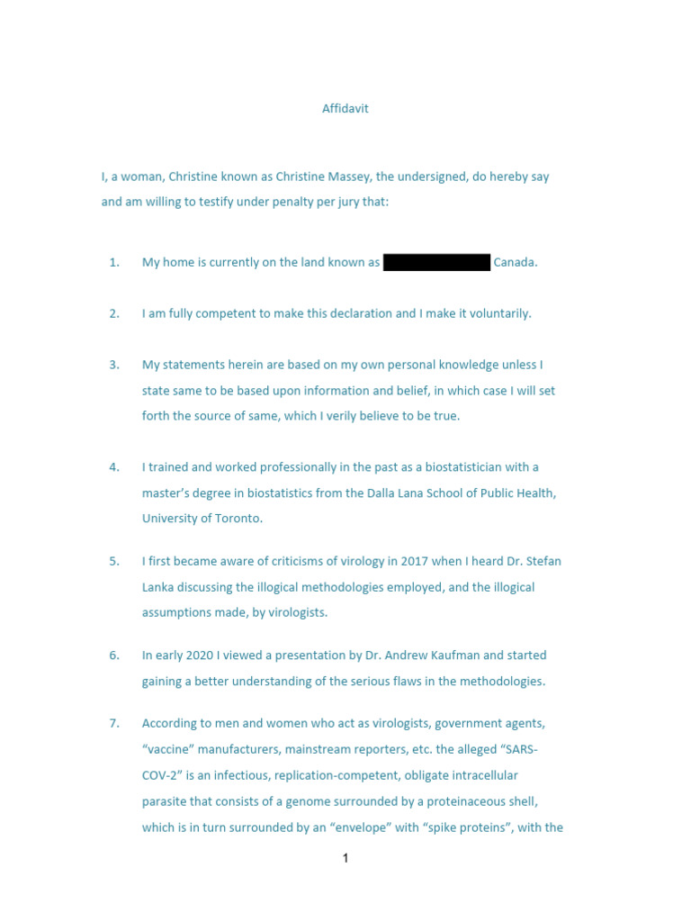 2024 08 12 Virus FOIs Affidavit NOTARTIZED REDACTED | PDF