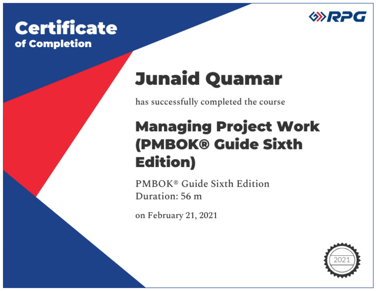 Managing Project Work (PMBOK® Guide Sixth Edition) | PDF